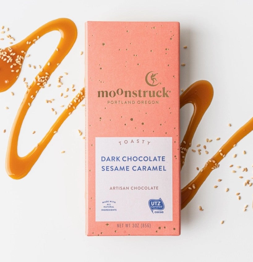 Chocolate- Dark Chocolate Sesame Carmel | White Barn Picket Fence
